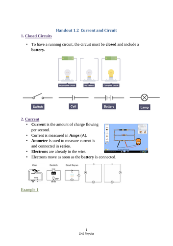 KS3 Circuits and Current | Teaching Resources KS3 Circuits and Current | Teaching Resources