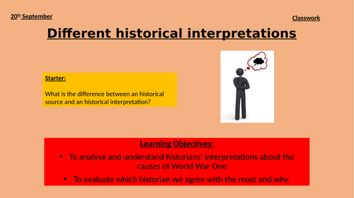 What caused WW1 4 lesson enquiry plus assessment | Teaching Resources
