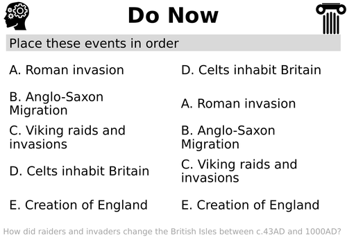 KS3 History - Migration to Britain 43 - 1000 AD | Teaching Resources