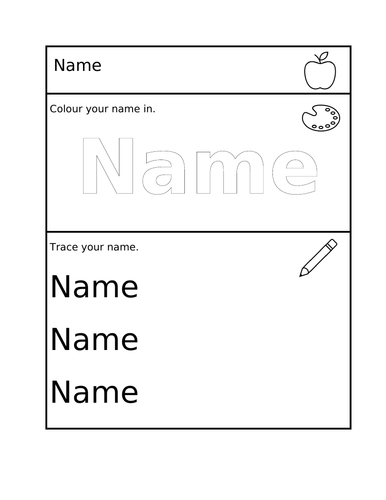 Writing Name Editable | Teaching Resources