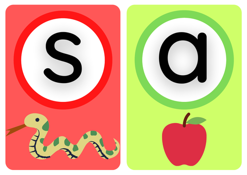 Phonics SATPIN Flashcards Pack | Teaching Resources