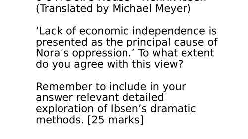 AQA Lit B Political & Social Protest: Section C | Teaching Resources