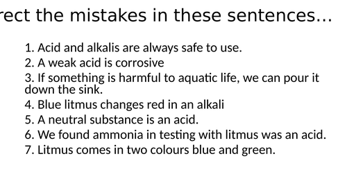 KS3 Year 7 - Acids and Alkalis: Vegetable Indicators | Teaching Resources