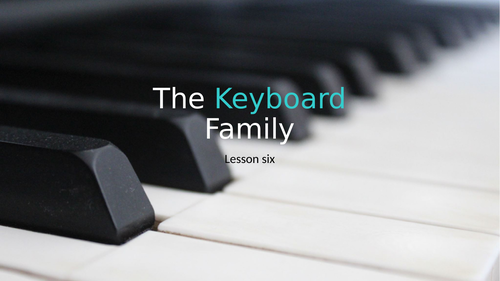 The Keyboard Family - Musical Instruments and Instrumental Families ...