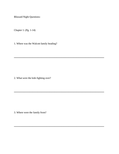 Reading Comprehension- Disaster Strikes: Blizzard Night | Teaching ...