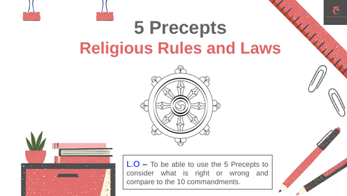 5 Precepts Buddhism | Teaching Resources