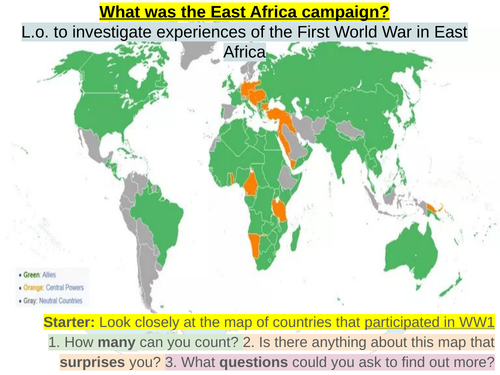 World war one/Remembrance Day: What was the East Africa campaign ...