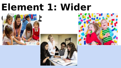 T Level Education and Childcare Element 1 slides 1.1 | Teaching Resources