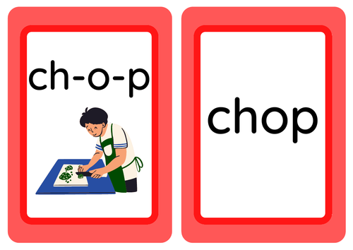 Phonics Consonant Digraphs Flashcard Pack (ch, sh, th, ng) | Teaching ...