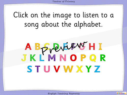 The Alphabet | Teaching Resources