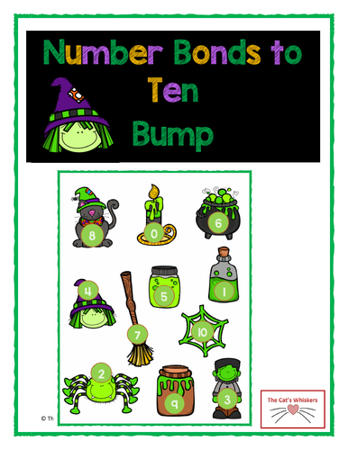 Halloween Number Bonds to Ten Game | Teaching Resources