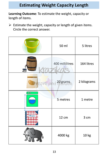 Functional Skills Maths - Entry Level 2 - Measures | Teaching Resources