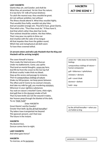 Macbeth full SOW, lessons and resources | Teaching Resources