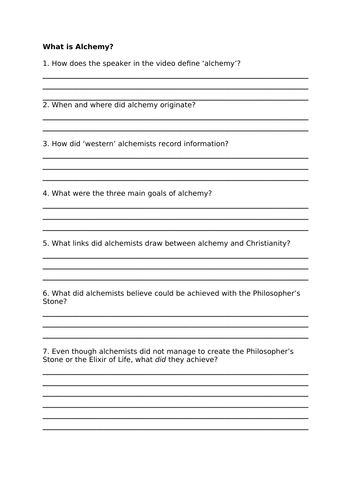 The Alchemist SOW, lessons and resources | Teaching Resources