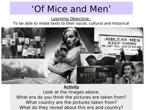 Of Mice and Men full set of lessons and resources | Teaching Resources