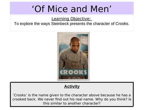 Of Mice and Men full set of lessons and resources | Teaching Resources