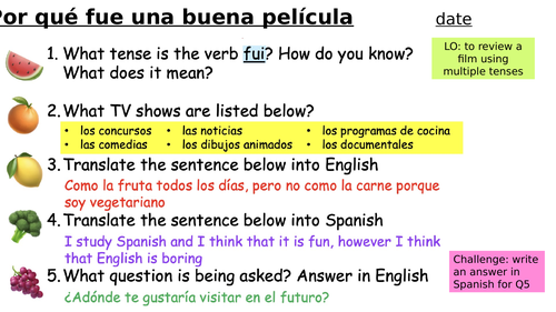 Year 8 Spanish - Module 2 - Viva 2 - Los Medios | Teaching Resources