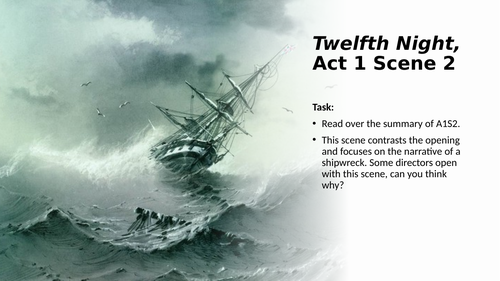 Twelfth Night Act 1 Scene 2 | Teaching Resources