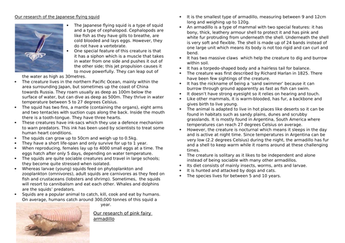 Y5/6 Non-chronological animals report writing full unit | Teaching ...