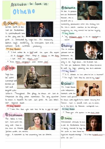 Attitudes to love in Othello | Teaching Resources