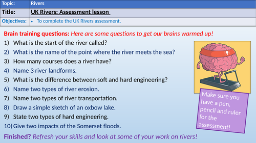 Geography KS3: River processes, river landscapes and flooding in the UK ...