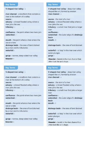 Geography KS3: River processes, river landscapes and flooding in the UK ...