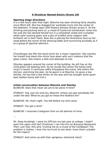 A Streetcar Named Desire full scheme of resources | Teaching Resources