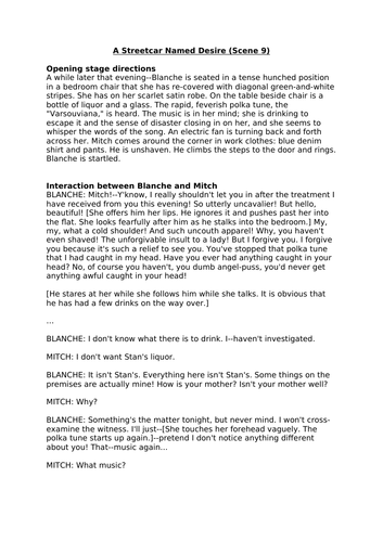 A Streetcar Named Desire full scheme of resources | Teaching Resources