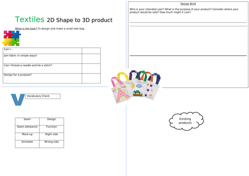 Design and Technology year 4 Textiles Project | Teaching Resources