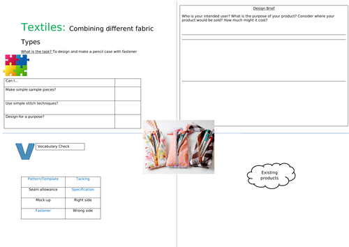 Design and Technology textiles project year 5 | Teaching Resources