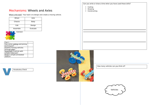 Design and Technology Mechanisms, Wheels and Axles year 1 | Teaching ... Design and Technology Mechanisms, Wheels and Axles year 1 | Teaching ...