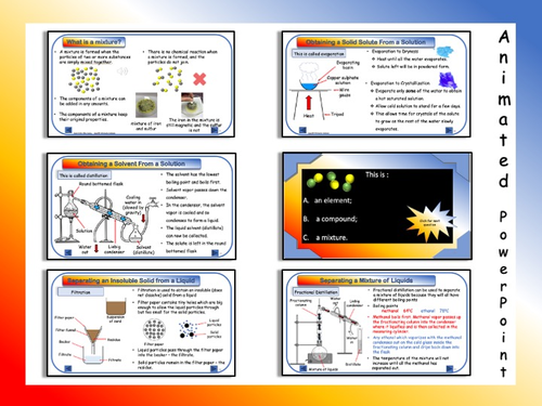 Separating Mixtures and Solutions Fully Resourced Lesson KS3 | Teaching ...