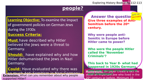 History Holocaust 10 Full Lessons | Teaching Resources