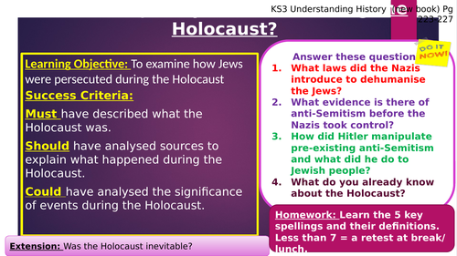 History Holocaust 10 Full Lessons | Teaching Resources