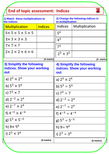 Complete Lesson: Revising Arithmetic Indices : PPT, 2 worksheets and ...