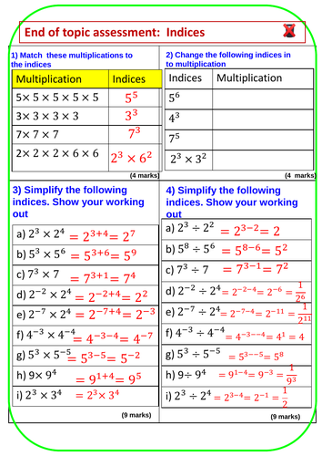 Complete Lesson: Revising Arithmetic Indices : PPT, 2 worksheets and ...