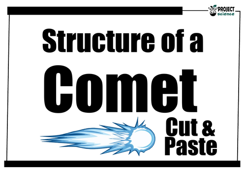 Comets Cut and Paste Activity and Word Search | Teaching Resources