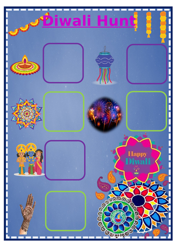 Diwali images scavenger hunt | Teaching Resources