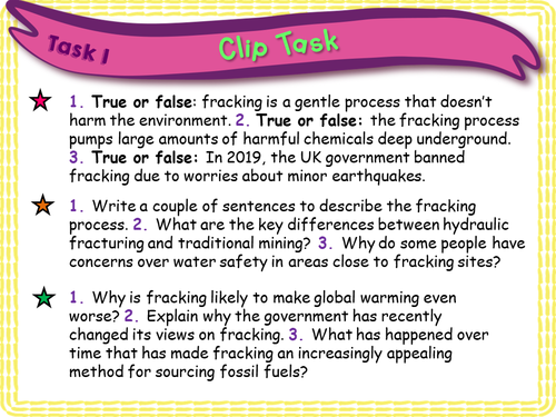 Fracking and the environment | Teaching Resources