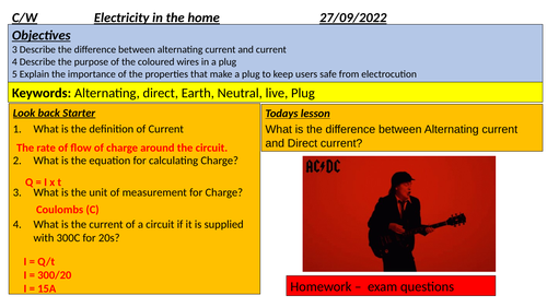 Electricity GCSE FULL UNIT | Teaching Resources