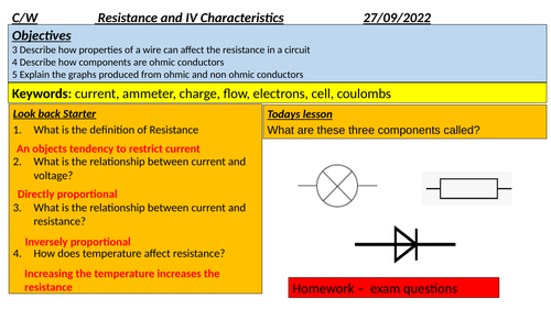 Electricity GCSE FULL UNIT | Teaching Resources