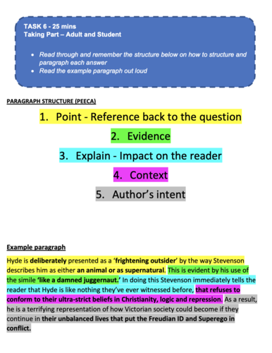 AQA GCSE English Literature The Strange Case of Dr Jekyll and Mr Hyde ...