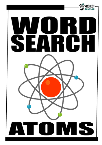Atoms Cut and Paste Activity and Word Search | Teaching Resources