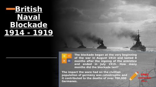 7. First World War - The British Naval Blockade - Royal Navy | Teaching ...