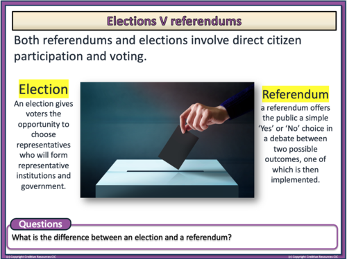 Referendums + Politics | Teaching Resources