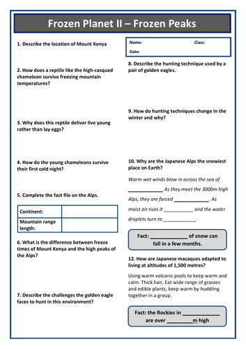 Frozen Planet 2 | Teaching Resources