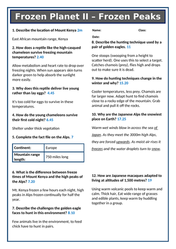 Frozen Planet 2 | Teaching Resources