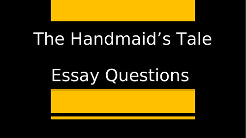 The Handmaid's Tale full SOW - AQA English Literature A-Level ...