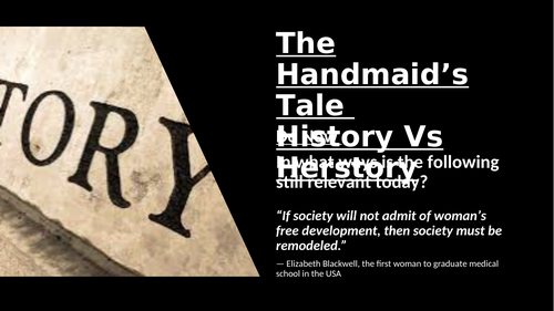 The Handmaid's Tale full SOW - AQA English Literature A-Level ...