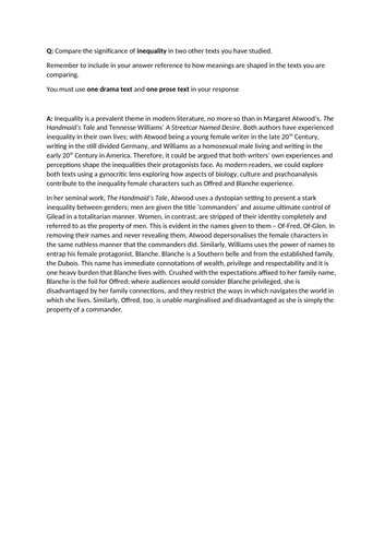 The Handmaid's Tale full SOW - AQA English Literature A-Level ...